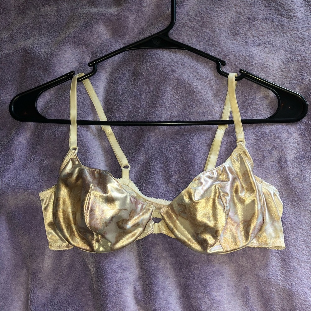Christian Dior Vintage Shiny Satin 36b Bra - Gem